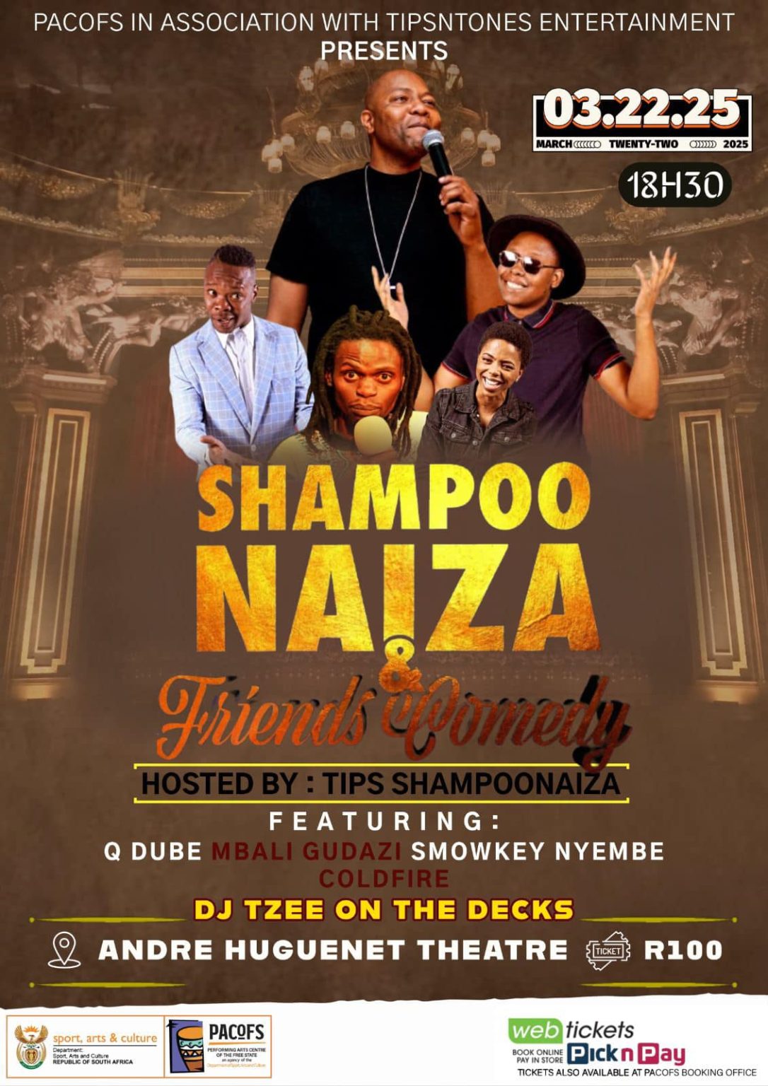 Shampoonaiza and Friends comedy show in Bloemfontein! - Free State World